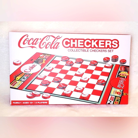 Games | Cocacola Collectible Checkers Set | Poshmark